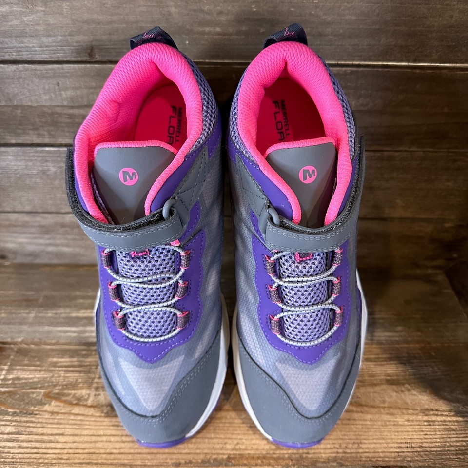 New Womens Merrell Moab Speed Gray Mid Waterproof Ankle Hiking Boots ...