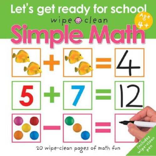 Wipe Clean Simple Math (Wipe Clean Lets Get Ready for School) - VERY ...