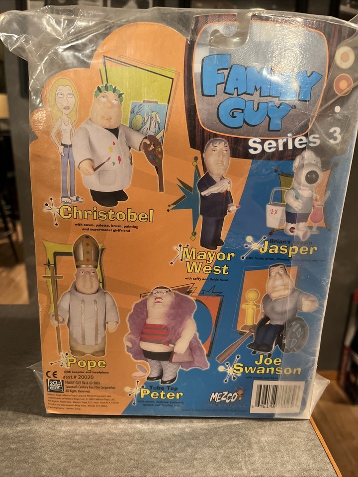 2005 Mezco Family Guy Series 3 The Pope action figure new 696198200256 ...
