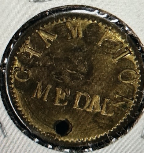 Boxing counterstamped champion award token | eBay