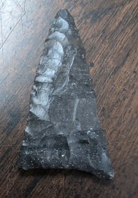 Authentic Rare 1 1/2" Triangle Serrated Madison War Point Arrowhead ...