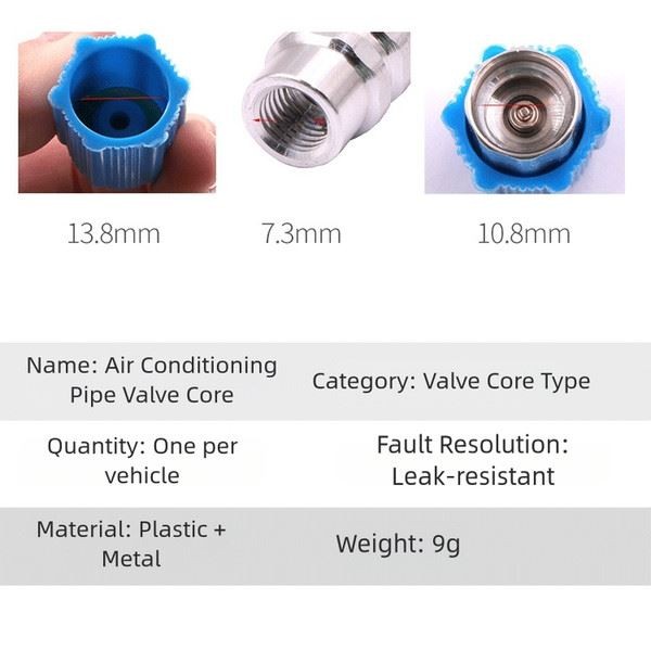 Automotive Air Conditioner Valve Core Set High Pressure Low Pressure ...