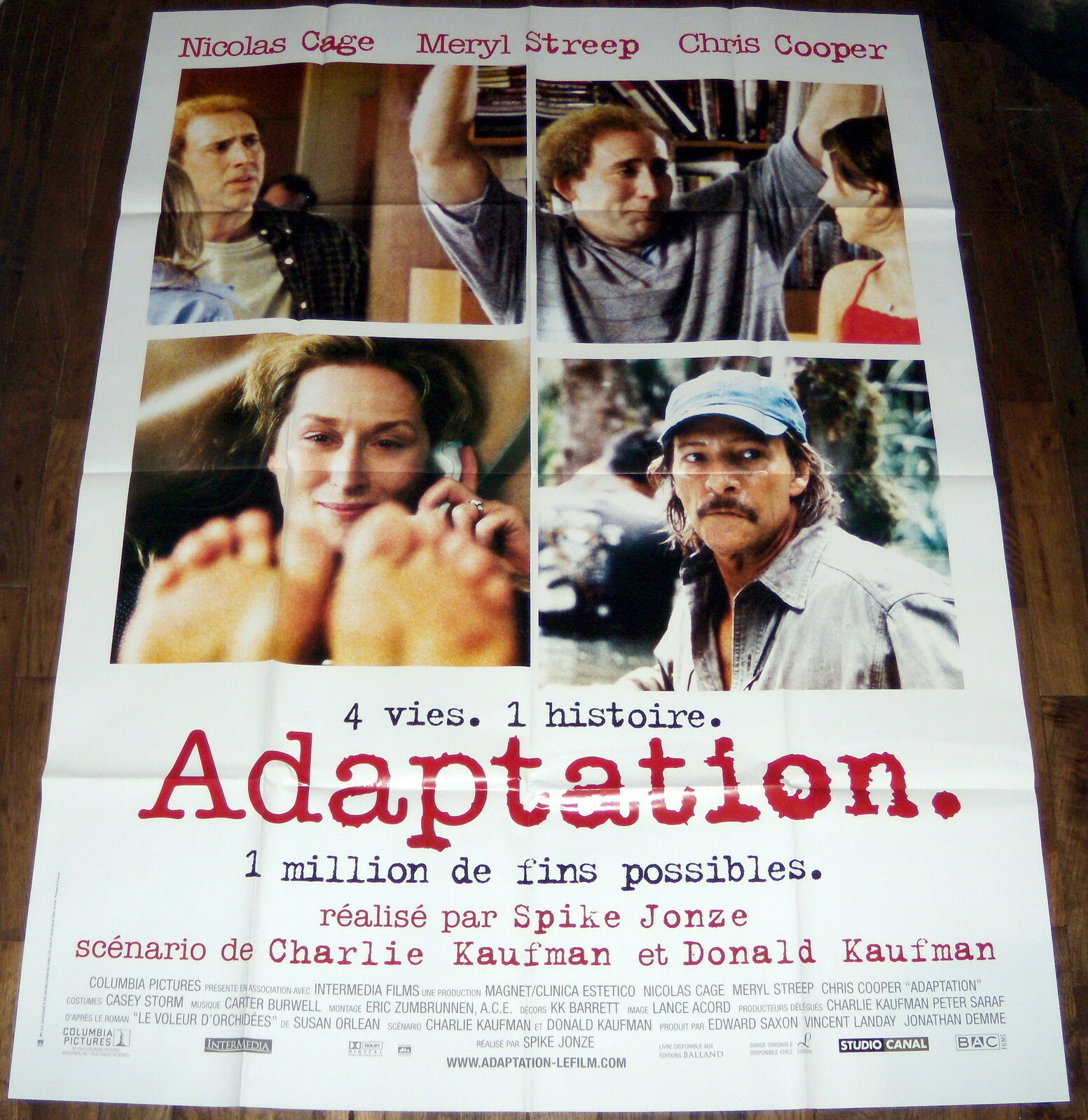 ADAPTATiON Spike Jonze Nicolas Cage Meryl Streep Kaufman LARGE French ...