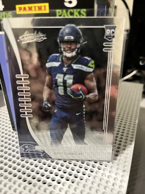 Gary Jennings Jr. Seahawks 2019 Panini Absolute Rookie RC Card #118 W ...