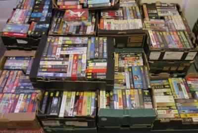 VHS Video Tape Bundle Job Lot - 30 Random VHS TAPES from the Charities ...