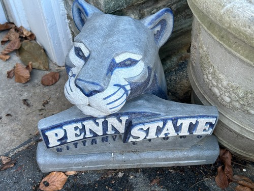 Penn State Univ. Premium CAST STONE NITTANY LION STATUE - 62# - 14 ...