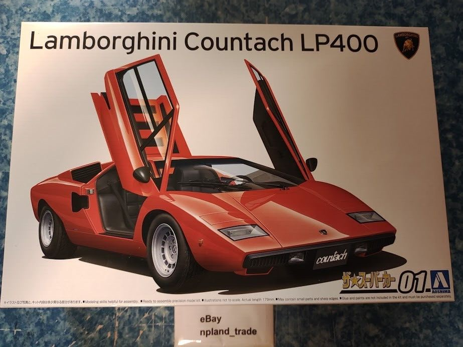 Aoshiima 1/24 Scale Lamborghini Countach LP400 ’74 Model Kit From JAPAN ...