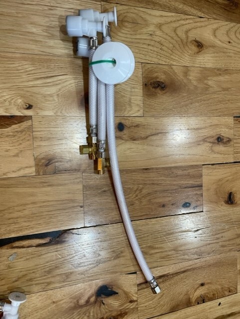 PUSHON Valve 3 lot piece PUSH ON 3/8" supply lines PVC PEX Water hose ...