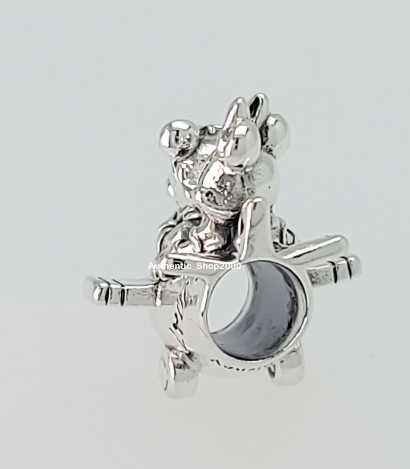 New 100% PANDORA 925 Disney Mickey Mouse & Minnie Mouse Airplane Charm ...