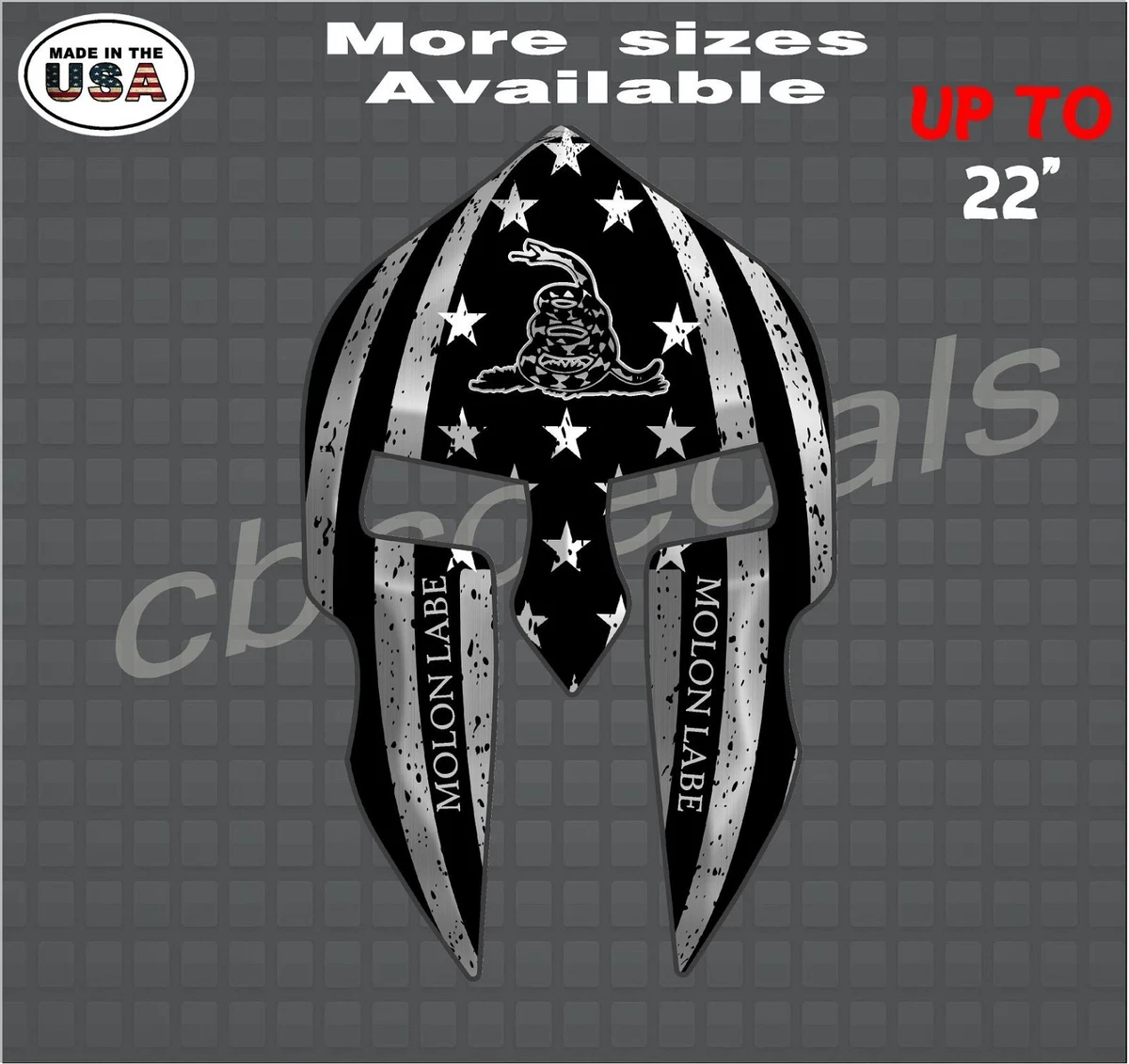 Molon Labe Window Sticker