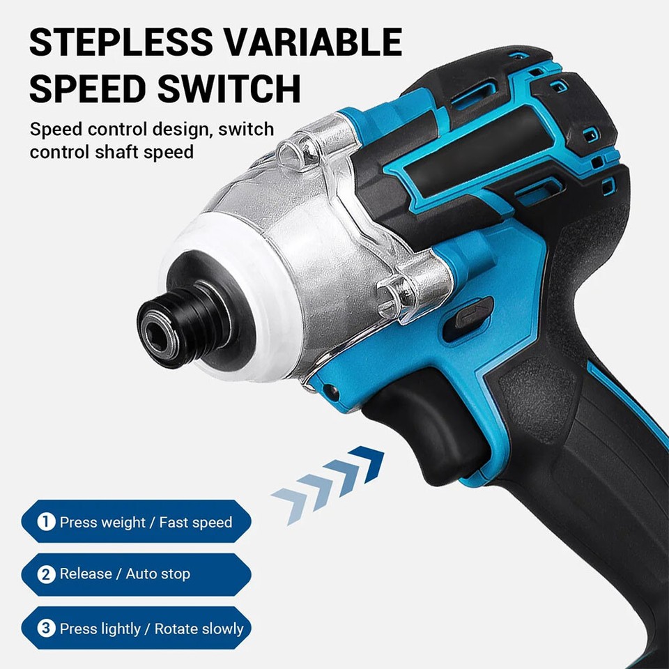 For Makita DTD152 18V Li-ion Cordless Brushless Impact Driver 1/4 ...