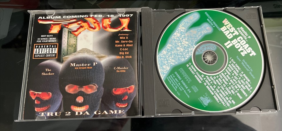 Master P Presents... West Coast Bad Boyz II CD No Limit Records Ice ...