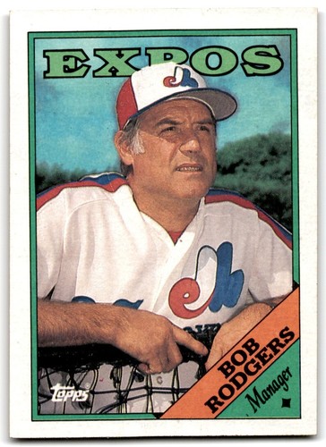 1988 Topps Baseball Card Bob Rodgers Montreal Expos #504 | eBay