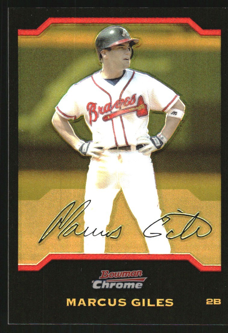 2004 Bowman Chrome - Gold Refractor #82 Marcus Giles /50 for sale ...