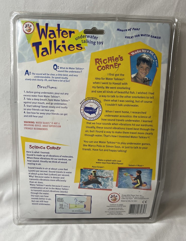 Wild Planet Water Talkies Made By Richie | eBay