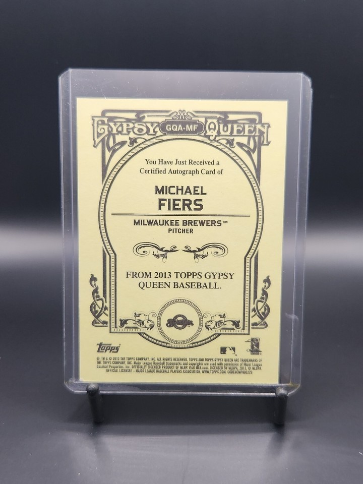 2013 Topps Gypsy Queen - Gypsy Queen Autographs #GQA-MF Mike Fiers (AU ...