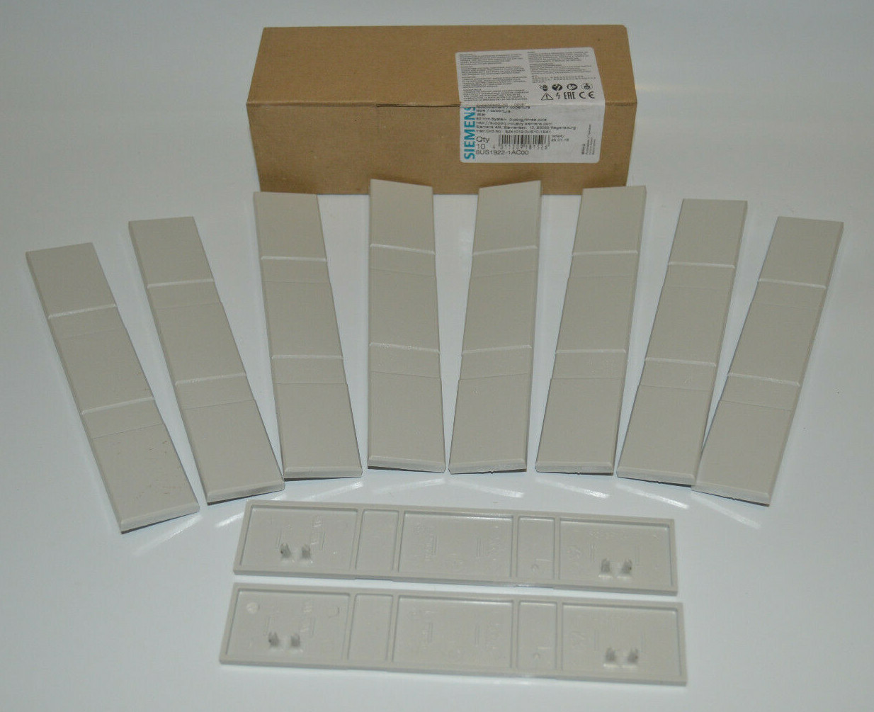 10-PK Siemens 8US1922-1AC00 Busbar 60mm End Cover Plates 22-0530, PC ...