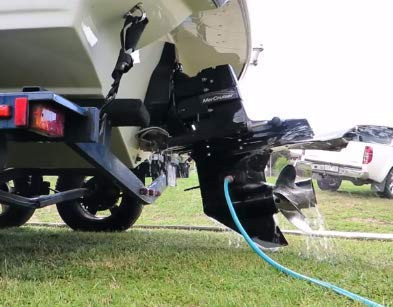 Universal Rectangular Outboard Motor Water Flusher Boat Ear Muff Engine ...