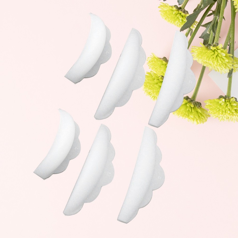 6pcs Eyelash Perming Curler Shield Pads False Eyelash Patches Silicone ...