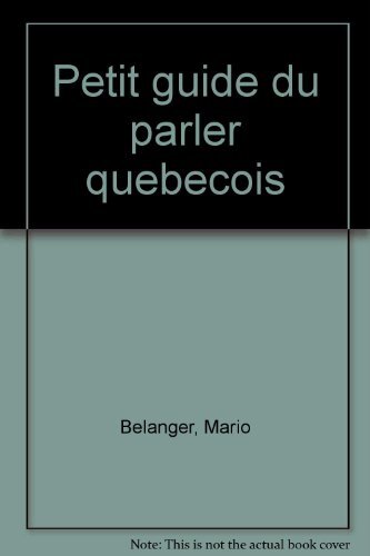 Petit guide du parler québécois | eBay