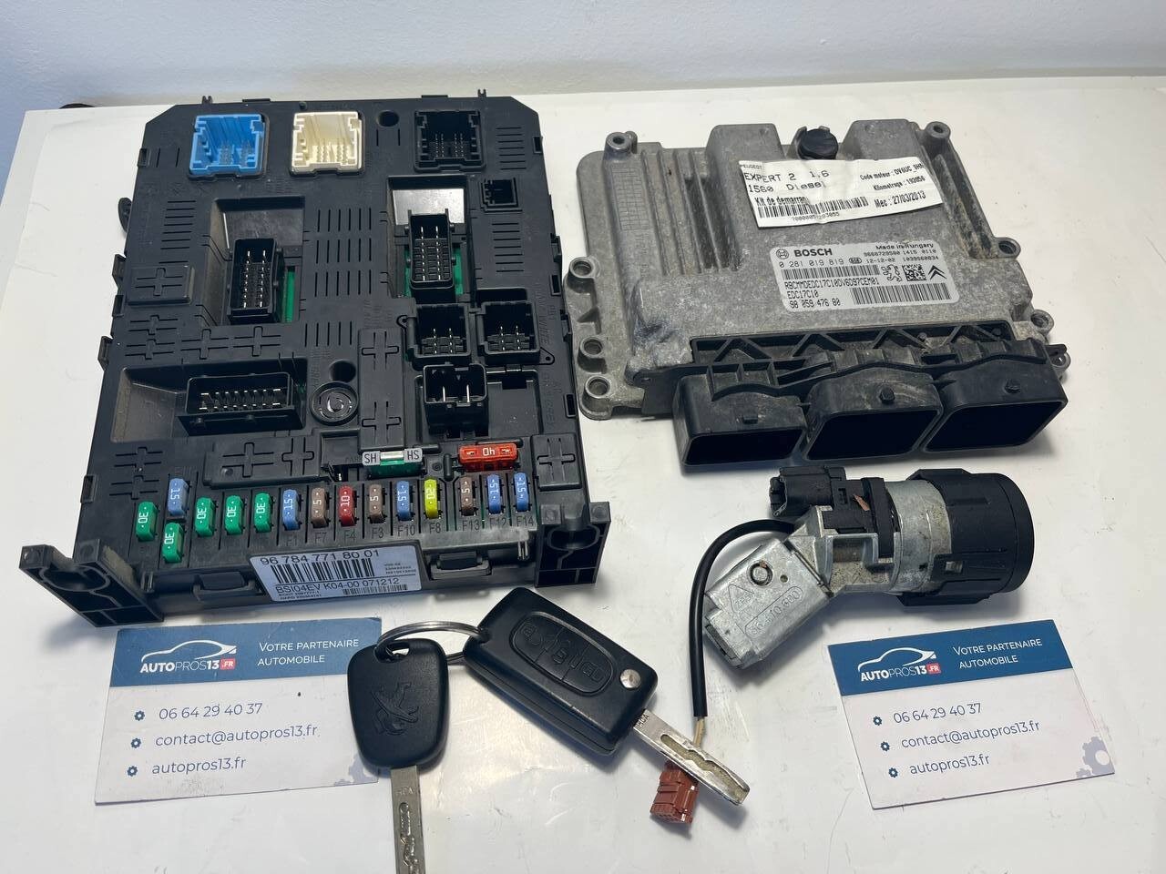 KIT DE DEMARRAGE ECU CALCULATEUR BSI NEIMAN PEUGEOT EXPERT 2 1.6 HDI ...