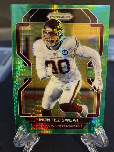 🏈Montez Sweat 2021 Panini Prizm Hyper Green Prizm So # 083/175🔥 | eBay