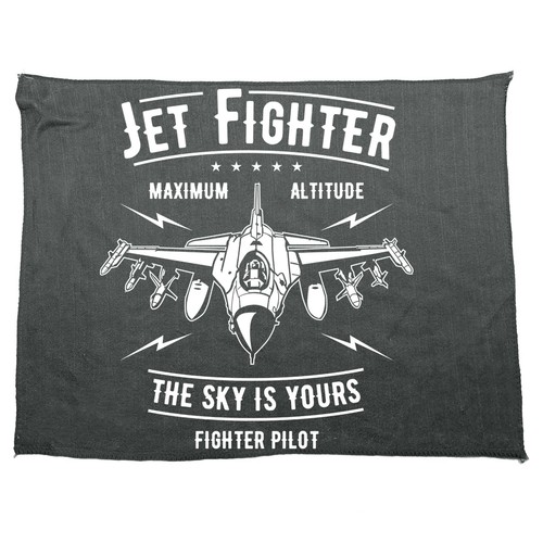 Jet Fighter Maximum Altitude Plane - Funny Microfiber Gym Sports Towels ...