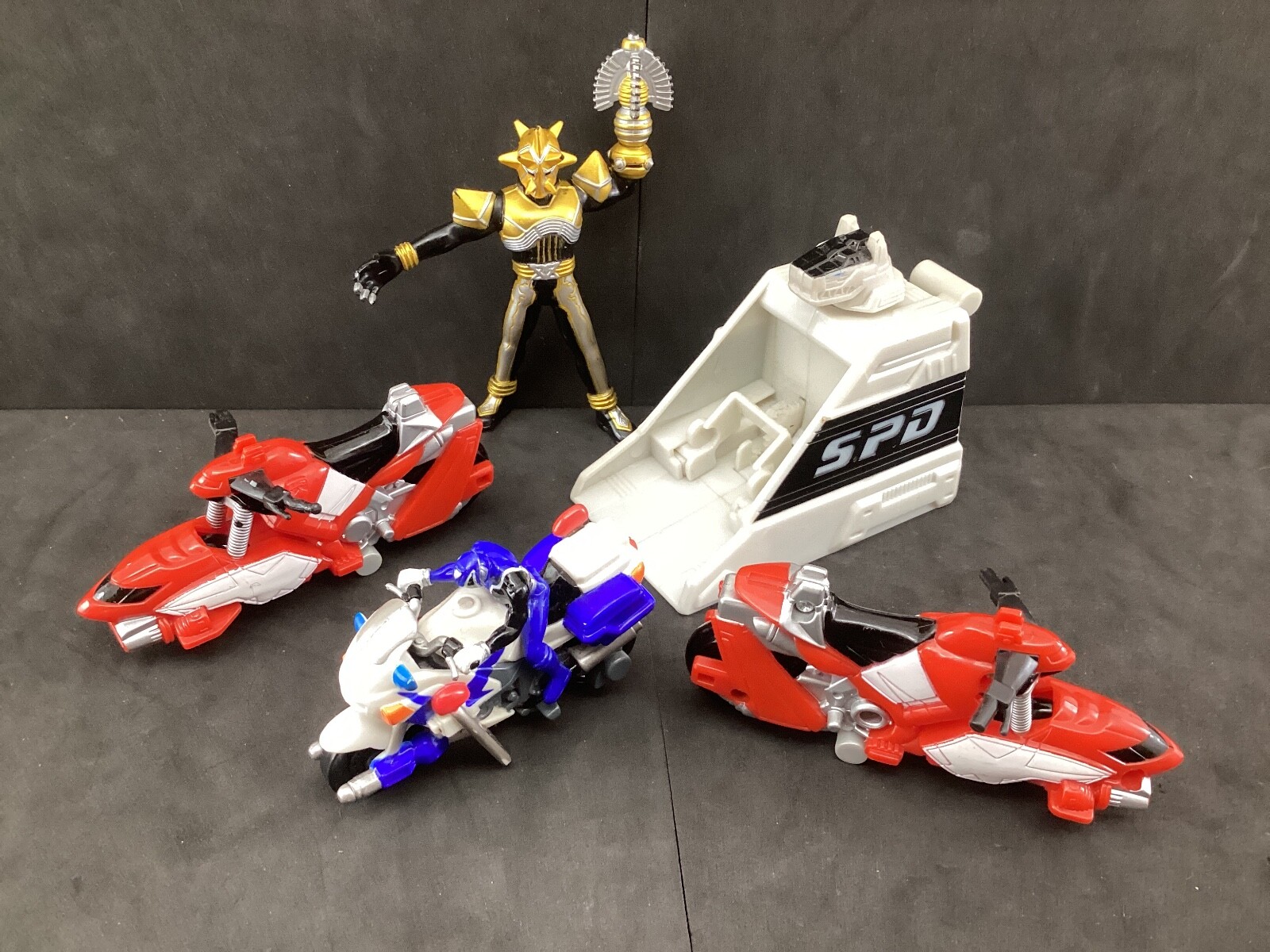 POWER RANGERS SPD Adventure Set RANGERS Cyclres & Krybot 2005 Figures ...