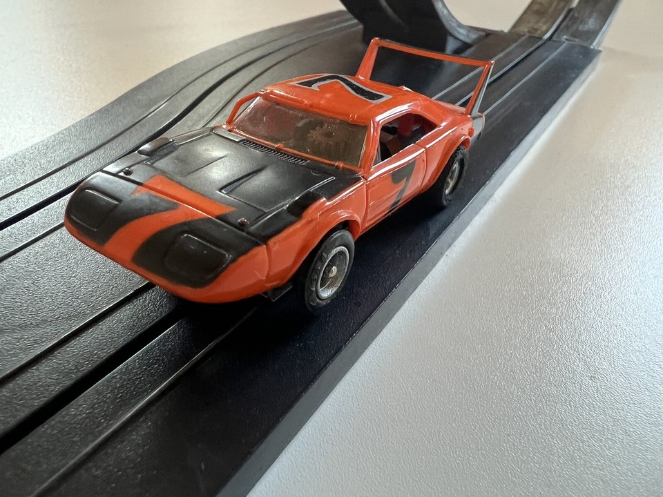 AFX # 1753 ORANGE DODGE CHARGER SUPERBIRD DAYTONA HO CAR SLOT CAR ...