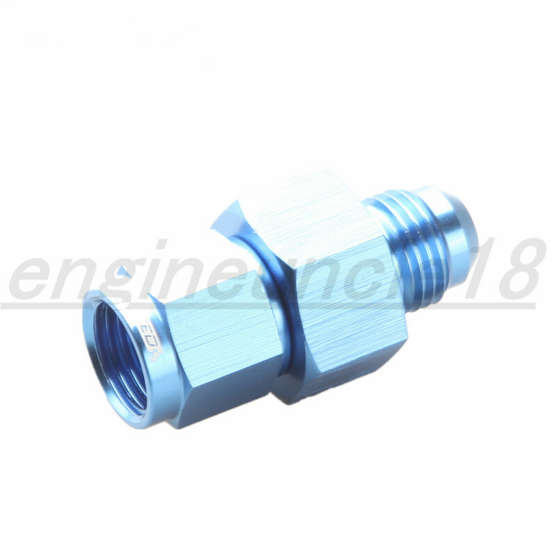 AN4 AN6 AN8 AN10 Male to Female Fitting With 1/8"NPT Pressure Gauge ...