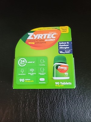 Zyrtec 10 mg 24 Hour Allergy Relief Tablets (90 Count) 300450206909| eBay