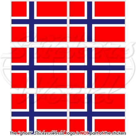 NORWAY Norwegian National Flag, Norge 40mm (1.6") Mini Vinyl Stickers ...