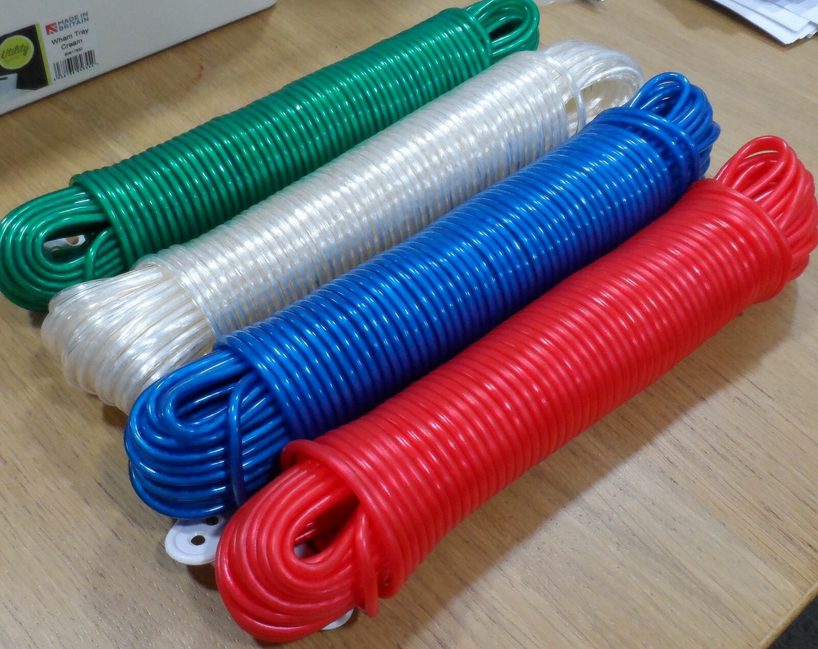 10/15/20/25/30M Plastic Coated Washing Clothes Airer Drying Line Core ...