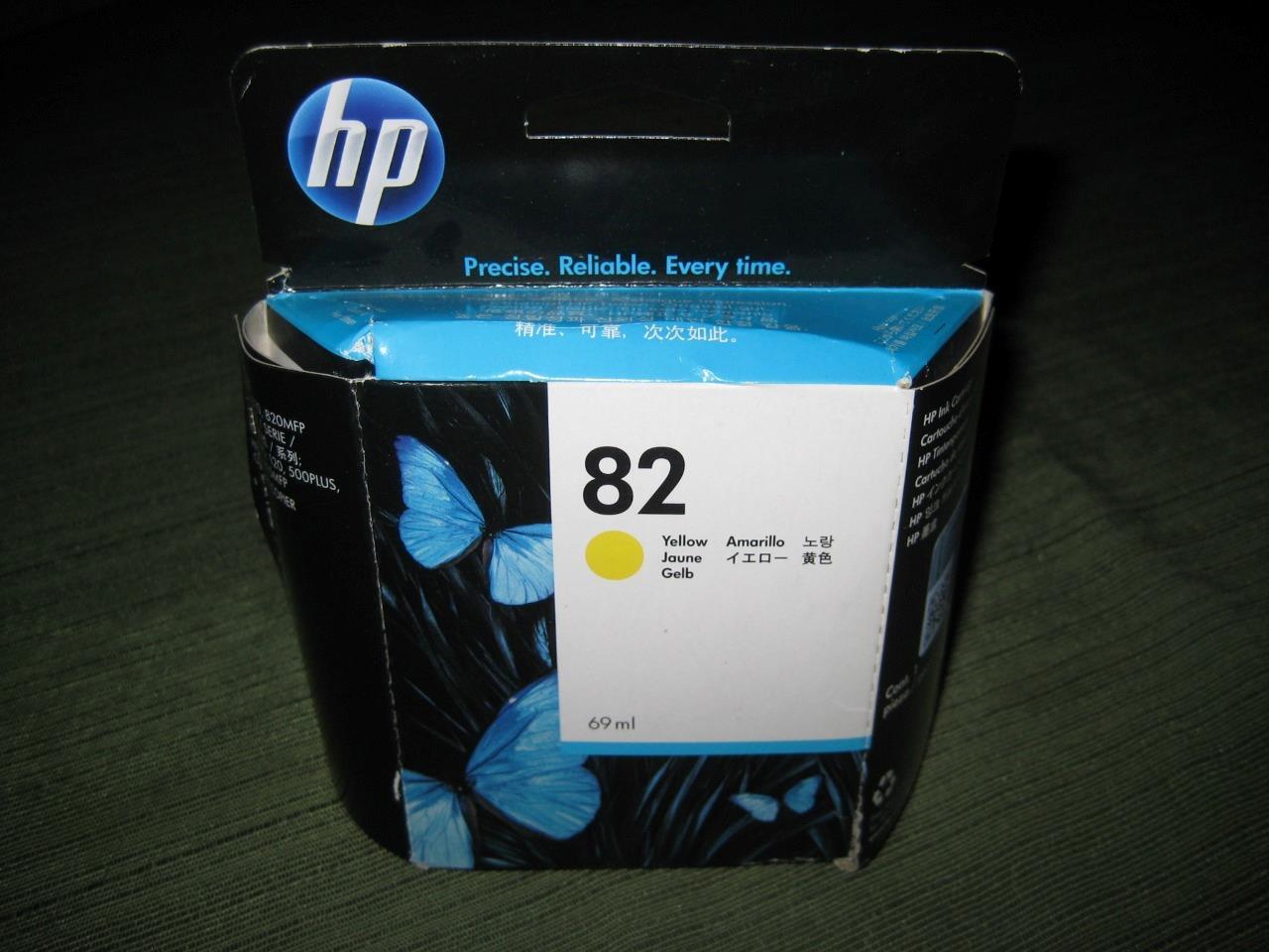 C4913A HP 82 Genuine Yellow Ink DesignJet 500 800 cc800 815 820 ~ Exp ...