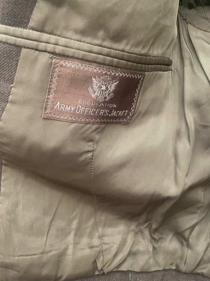 Vintage WW2 Era Army Officer Jacket And 2 Cap | eBay