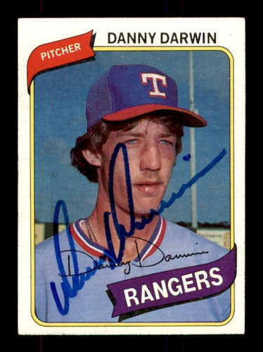 1980 Topps #498 Danny Darwin AUTOGRAPHED!!! Rangers 235530 | eBay