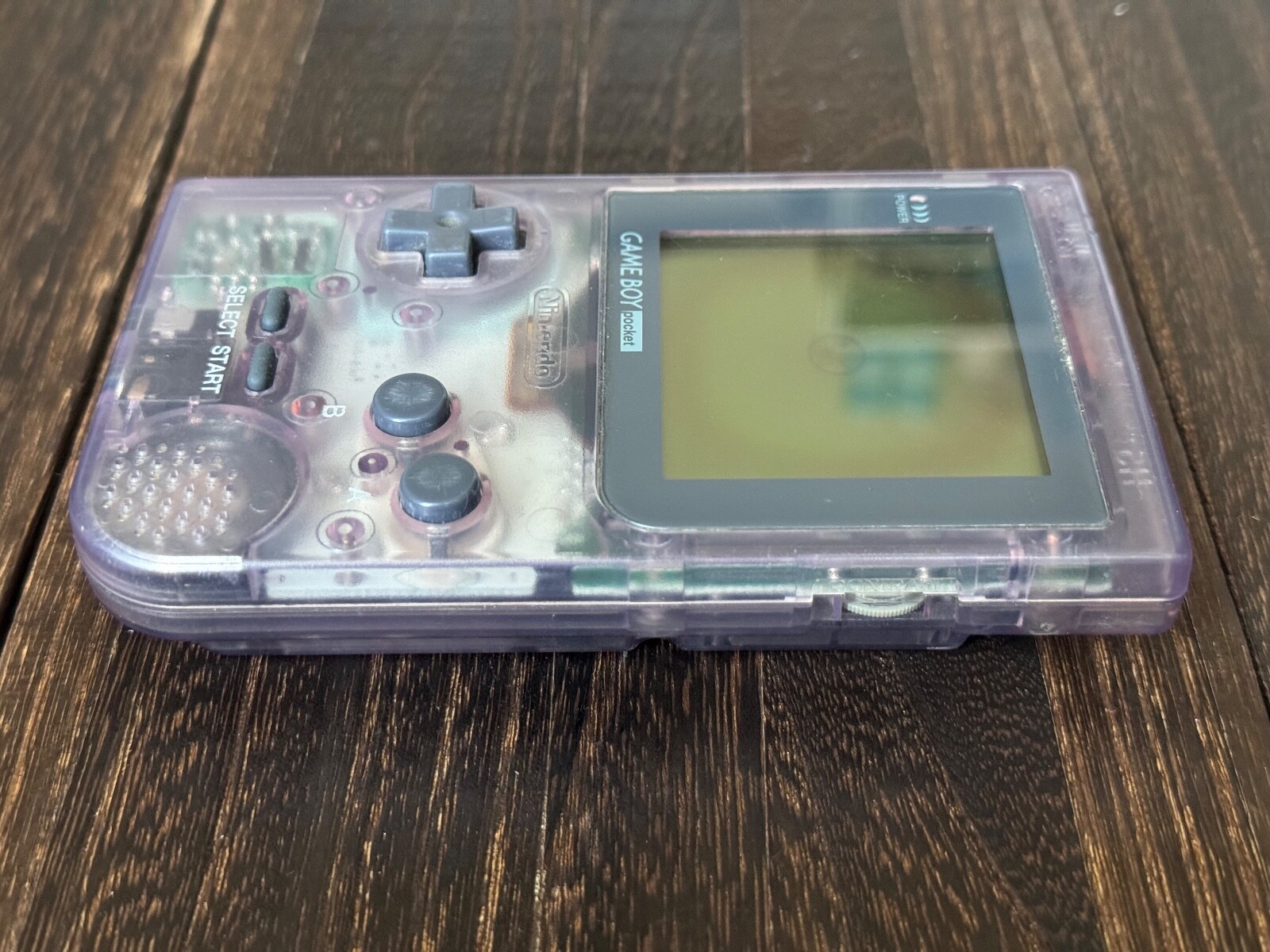 Nintendo Game Boy Pocket Clear Atomic Purple Handheld System MGB-001 ...