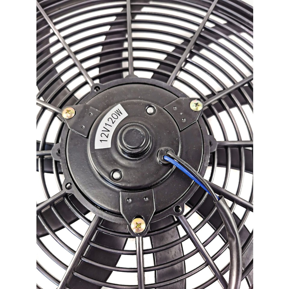 Universal 16 Inch 12V Push Pull Electric Radiator Cooling Fan and Relay ...