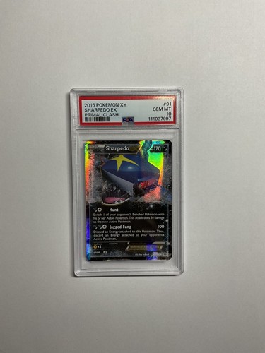 2015 Pokemon XY Primal Clash Sharpedo EX #91 PSA 10 Gem Mint | eBay