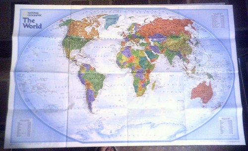 WORLD MAP ~ 2004 Double Sided Map by National Geographic | eBay