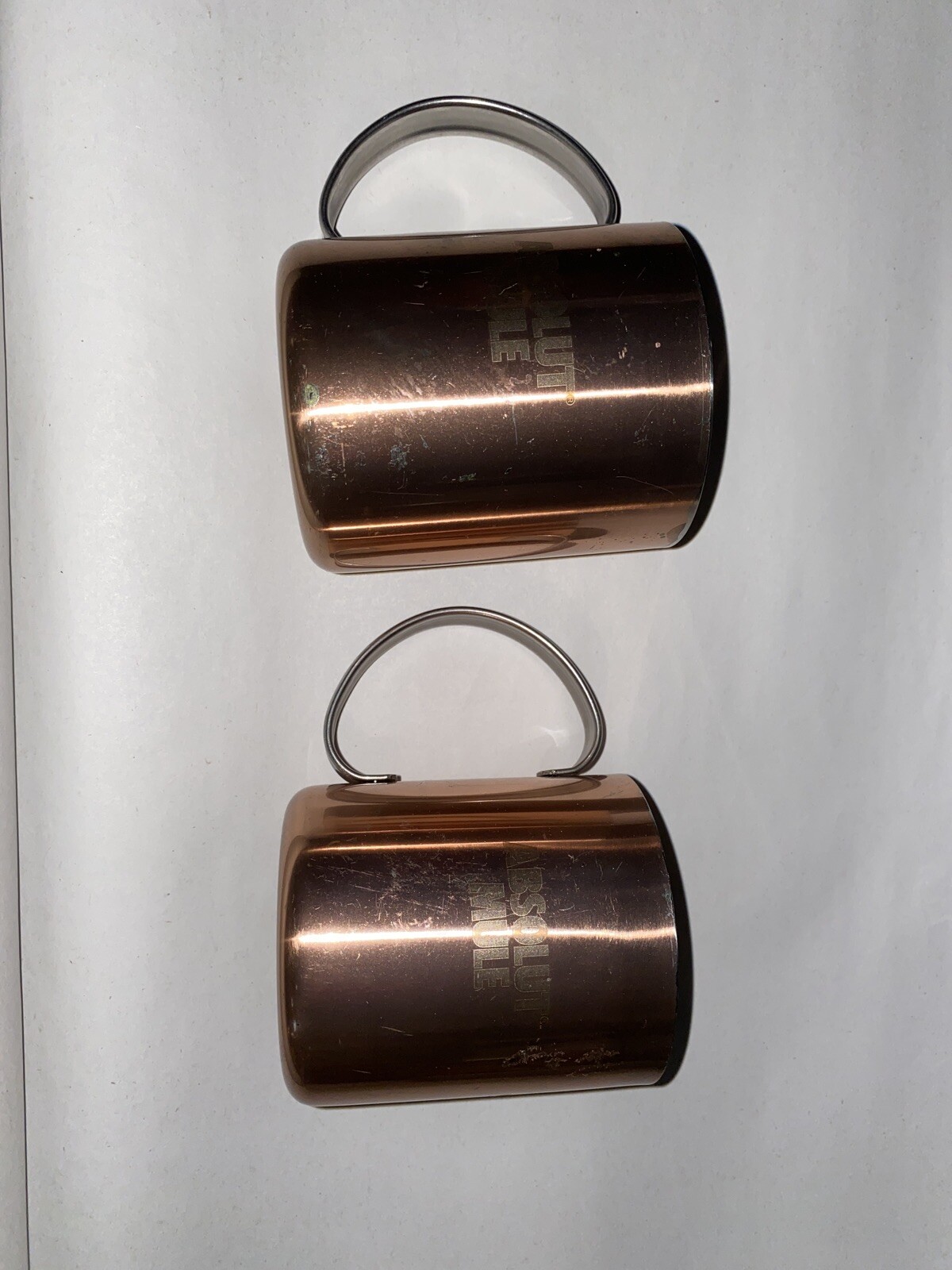 Pair of Absolut Vodka Copper Plated Mule Mug Cup | eBay
