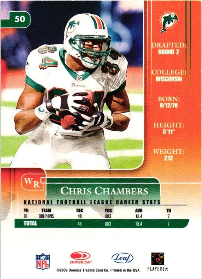 2002 LEAF ROOKIES & STARS CHRIS CHAMBERS #50 CARD $0.99 VALUE BOX | eBay