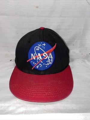 NASA Snapback Hat Cap Black Red Adjustable OTTO Space Astronauts | eBay