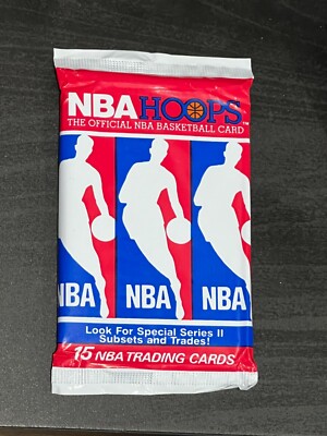 1990 NBA Hoops Basketball UNOPENED PACK SERIES 2 MAYBE EVEN MICHAEL ...