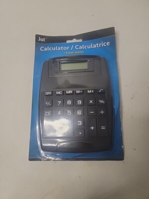 NEW Jot 8-Digit Large Jumbo Desktop Calculator Big Button SEALED w ...