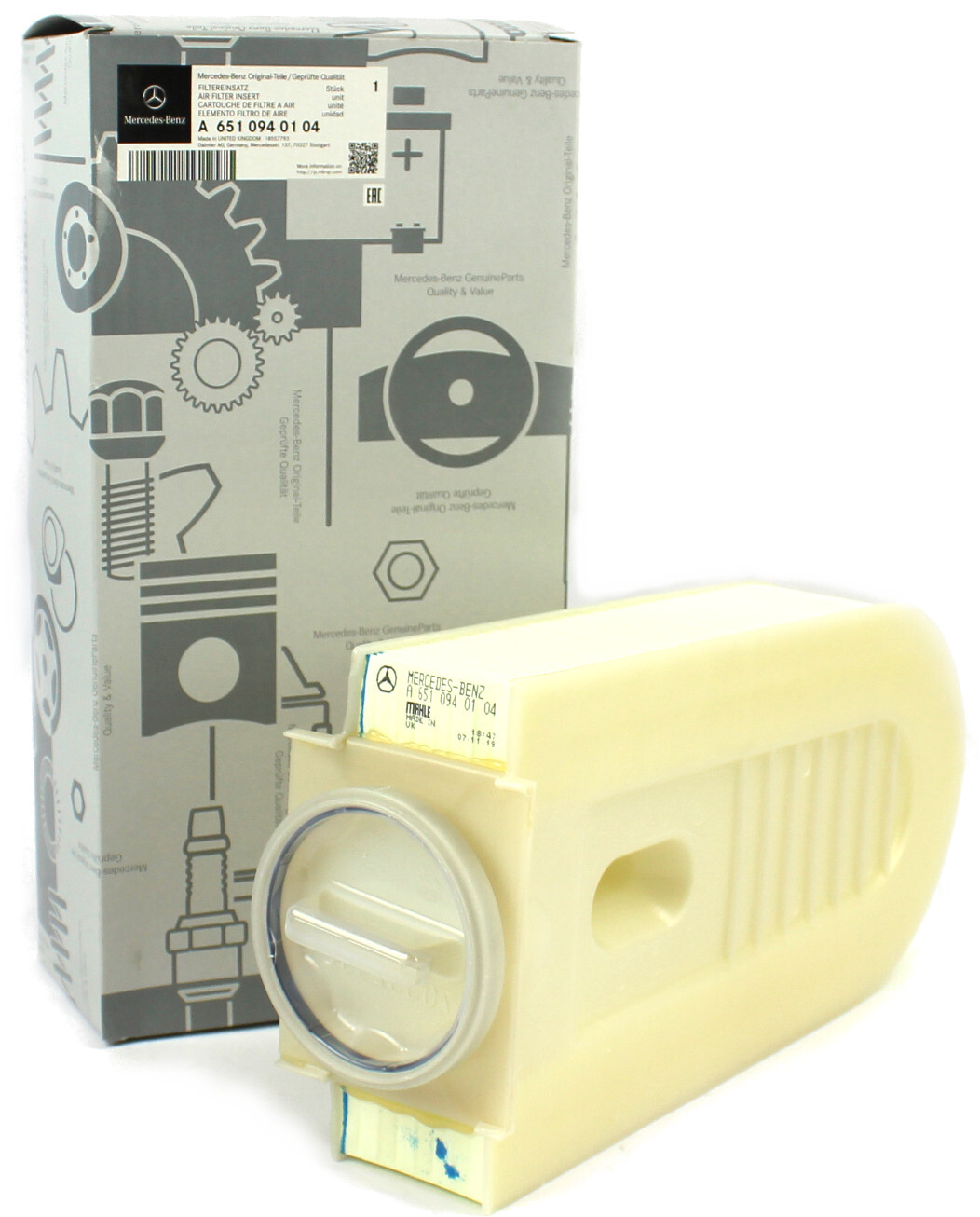 Mercedes-Benz Air Filter OM651 W204 C218 W212 W166 A6510940104 | eBay