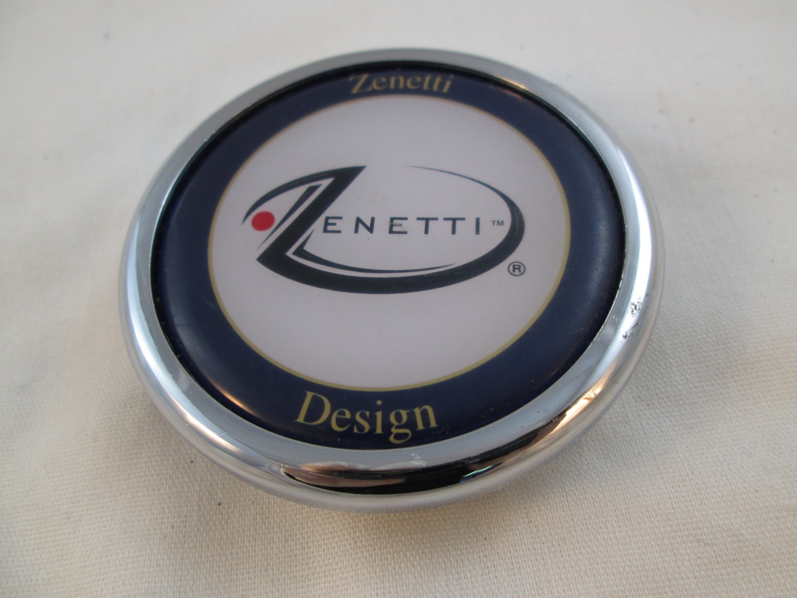 ZENETTI BL/CHROME CUSTOM WHEEL CENTER CAP #no id# (1) | eBay