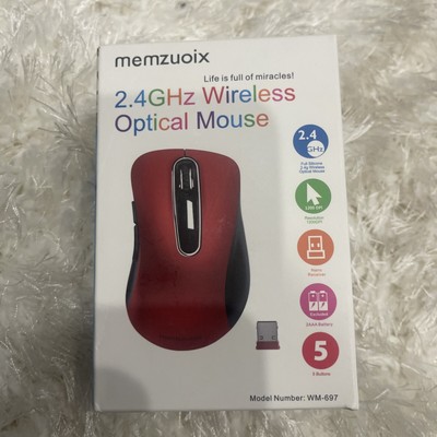 memzuoix 2.4G Wireless Mouse 1200 DPI Mobile Optical Cordless Mouse ...