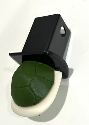 Turtle Shell Sideways in 3D - 2 inch Trailer Hitch Cover Black with ...