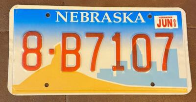 Nebraska 2000 HALL COUNTY License Plate - HIGH QUALITY # 8-B7107 | eBay